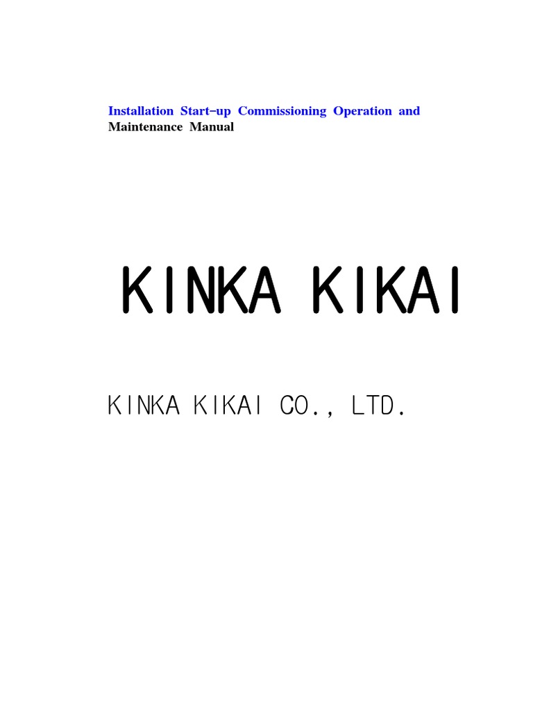 Valve Operation Manula-KINKA | PDF | Valve | Nut (Hardware)
