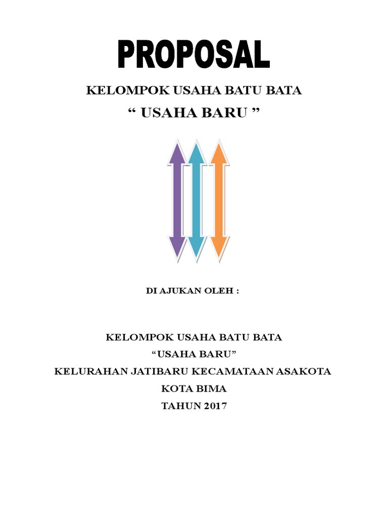 Proposal Bantuan Usaha Batu Bata | PDF
