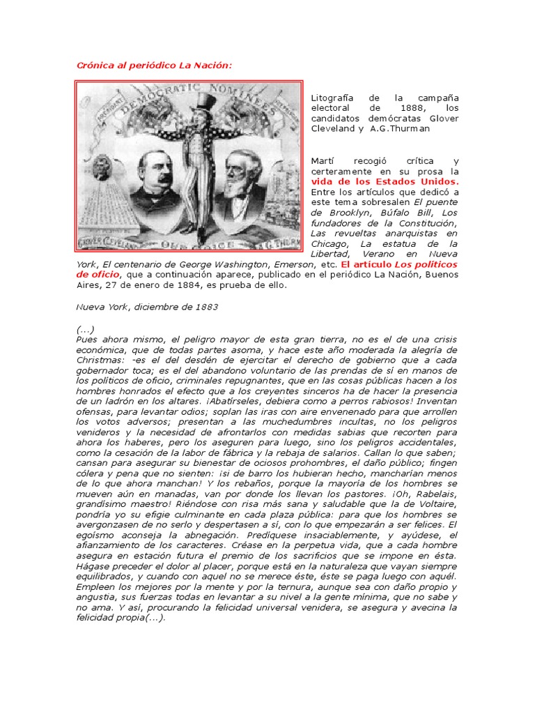 Articulos, Cartas y Versos de Jose Marti | PDF | Cuba | España