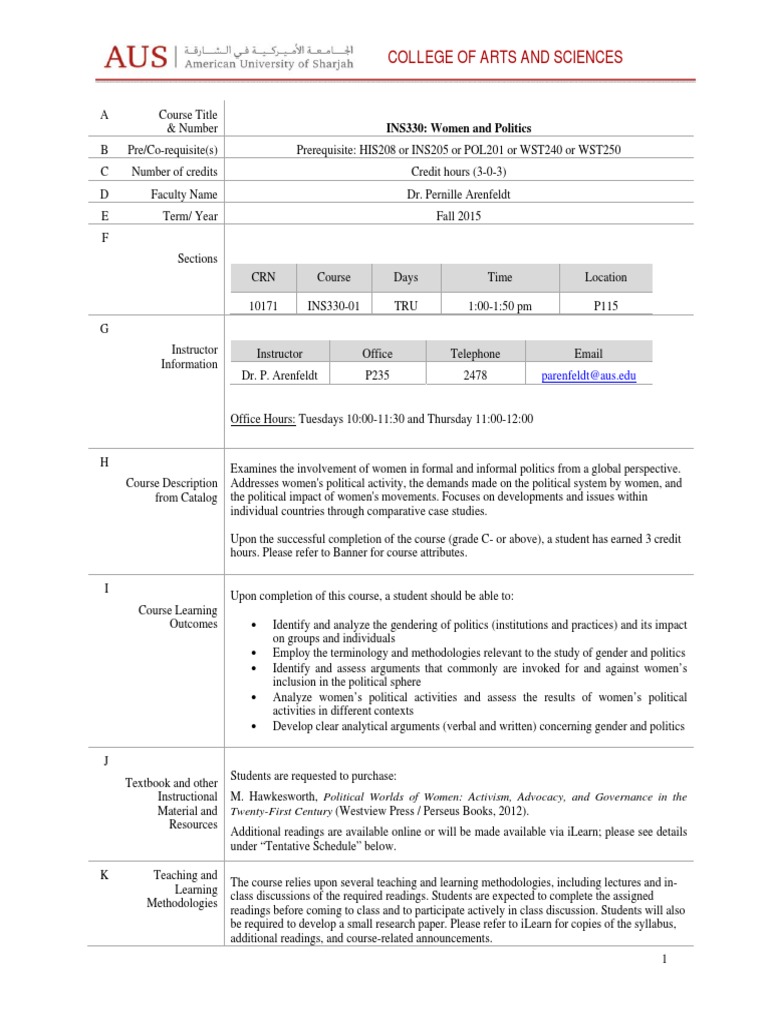 INS330 - Fall 2016 PDF | PDF | Feminism | Gender Studies