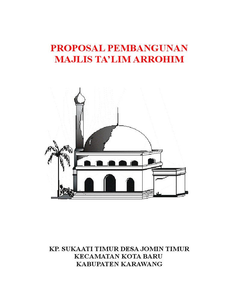 Permohonan Dana Pembangunan Majlis Ta'lim | PDF