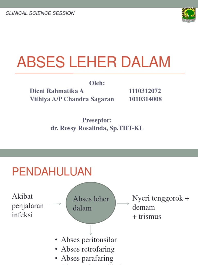 Css Abses Leher Dalam | PDF