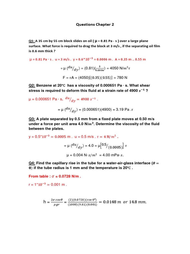 Questions Chapter 2 | PDF
