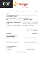Unaccompanied Minor Form | PDF