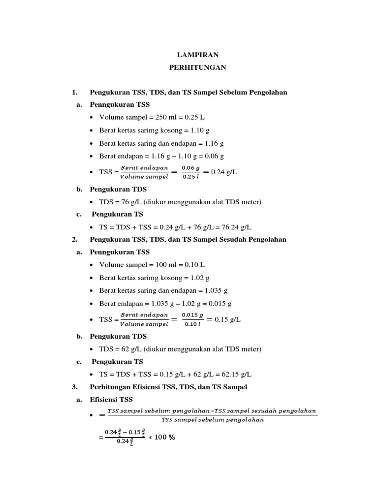 Lampiran Perhitungan | PDF