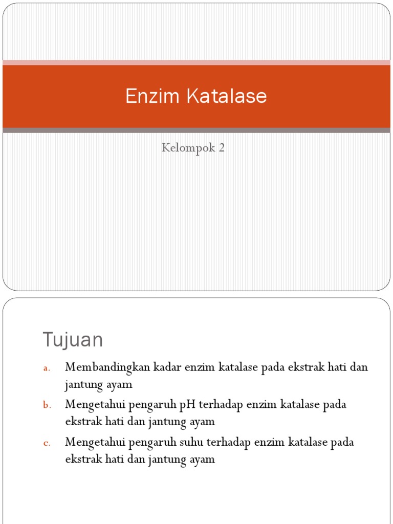Enzim Katalase | PDF