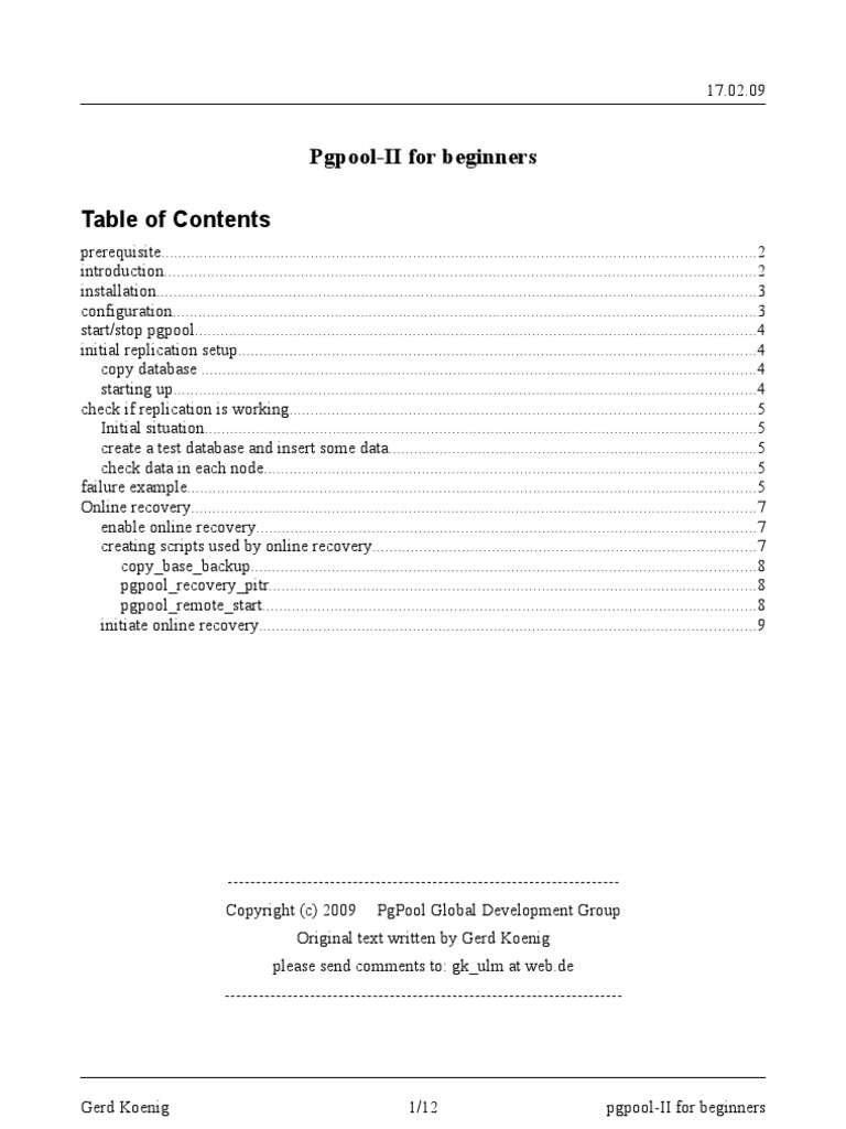 Pgpool-II For Beginners | PDF | Postgre Sql | Database Transaction