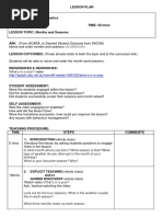 Science 8 Lesson Plan For Week 1 - 1 | PDF