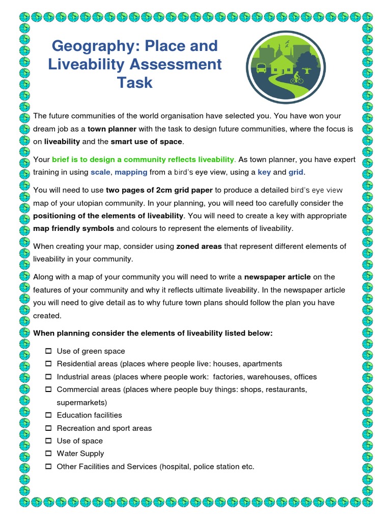 Place and Liveability Assessment | Download Free PDF | Map | Business