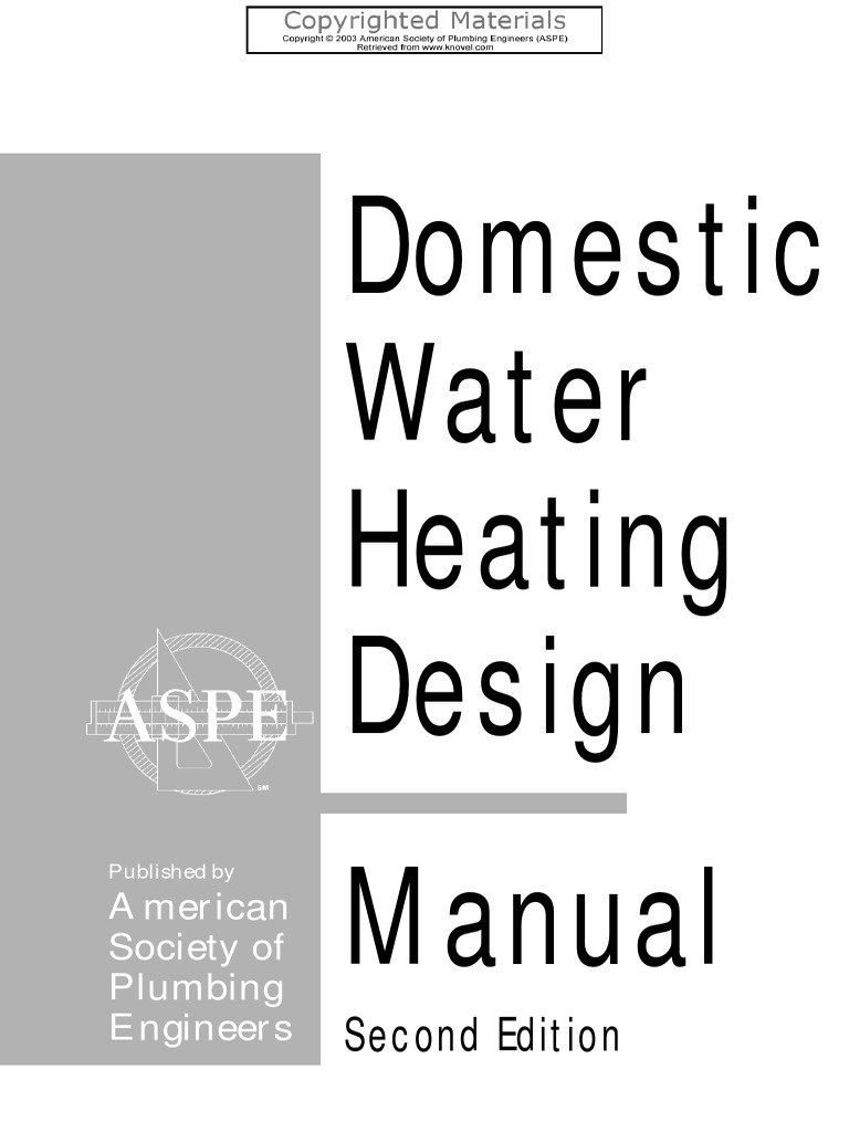Domestic Water Heating Design Manual PDF | PDF | Water Heating | Chimney