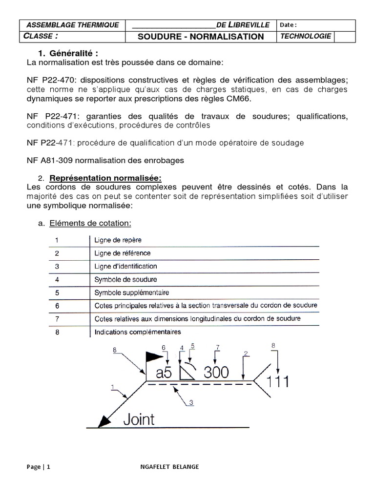 Soudure Normalisation | PDF