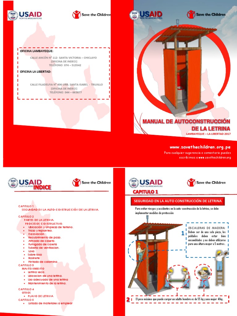 Manual de Autoconstrucción de Letrinas | PDF | Letrina | Baño