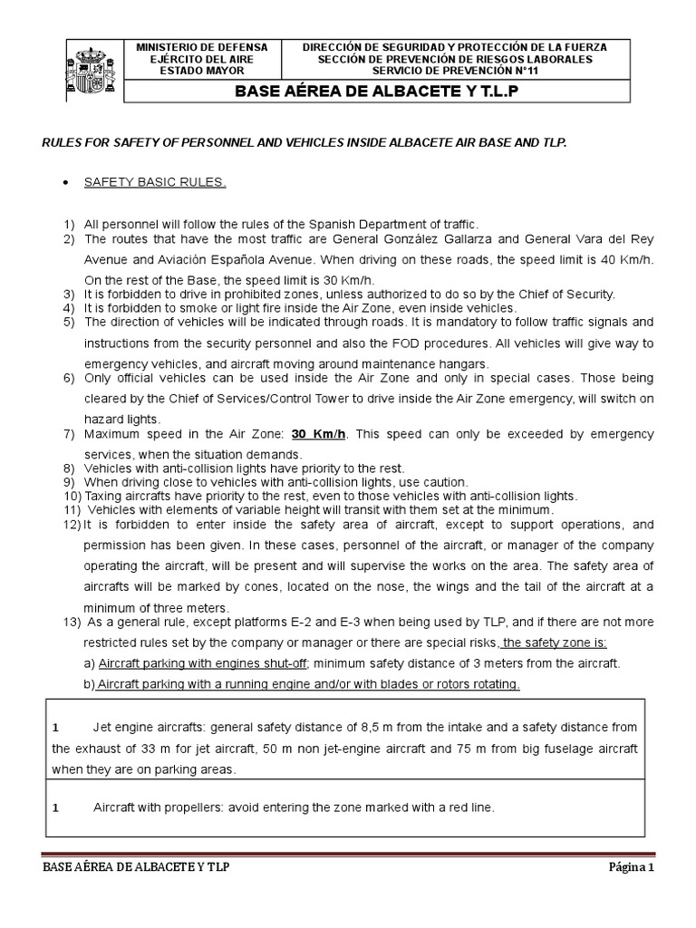 Safety Rules | PDF | Aircraft | Traffic