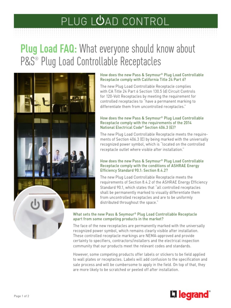 Plug Load FAQ:: What Everyone Should Know About P&S Plug Load ...