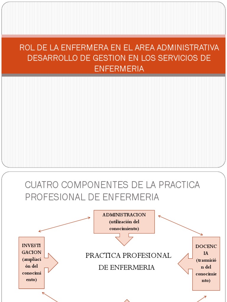Clase 3 Enfermeria en La Administracion | PDF | Enfermería | Bienestar
