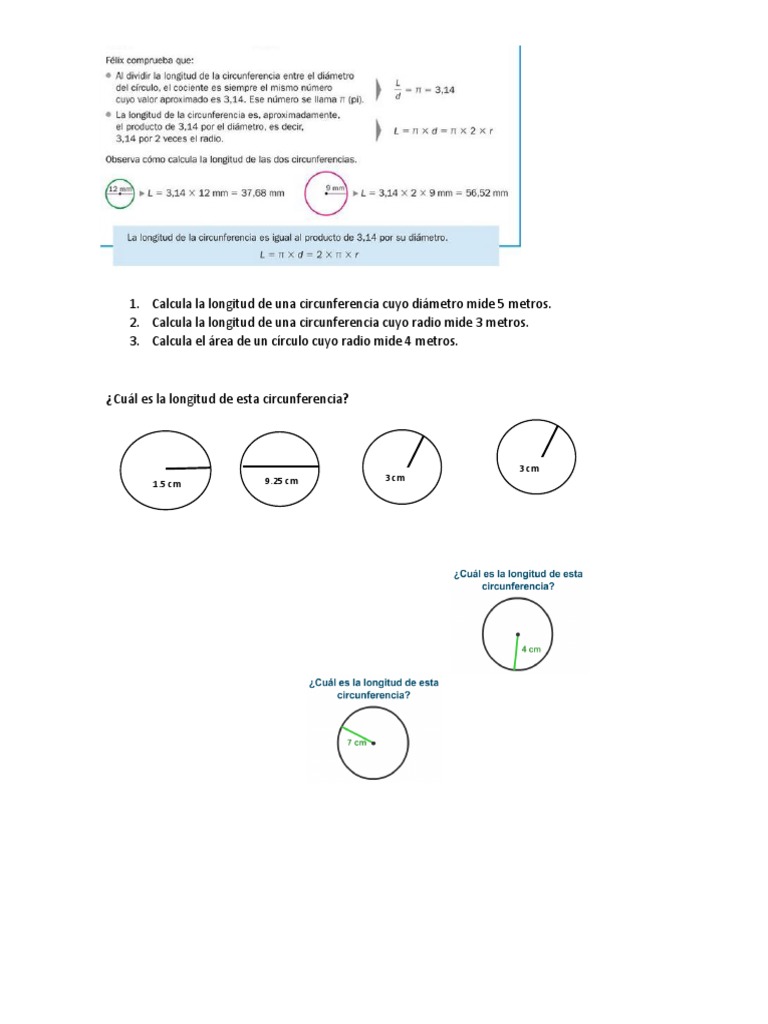 El Diagrama Circular | PDF | Circulo | Pi