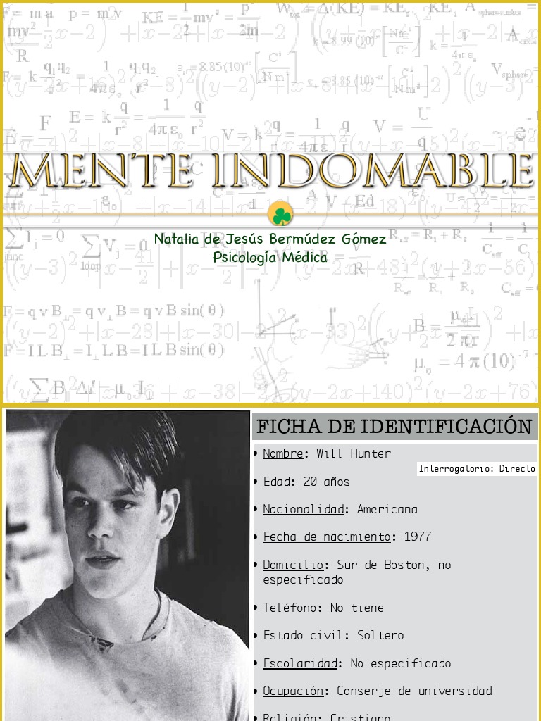 Mente Indomable | PDF | Manual Diagnóstico y Estadístico de los ...