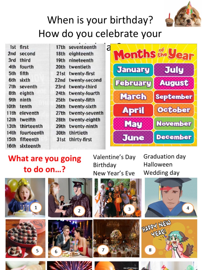 When Is Your Birthday? How Do You Celebrate Your Birthday? | PDF