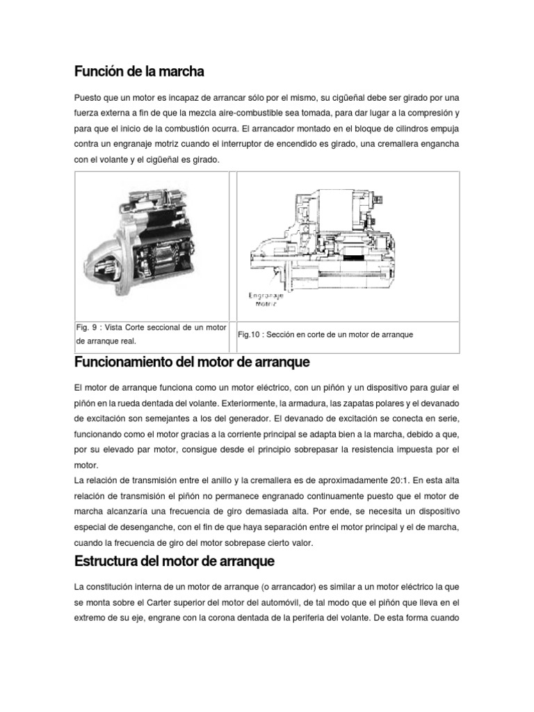 Funcionamiento de la marcha automotriz | PDF | Engranaje | Transmisión ...