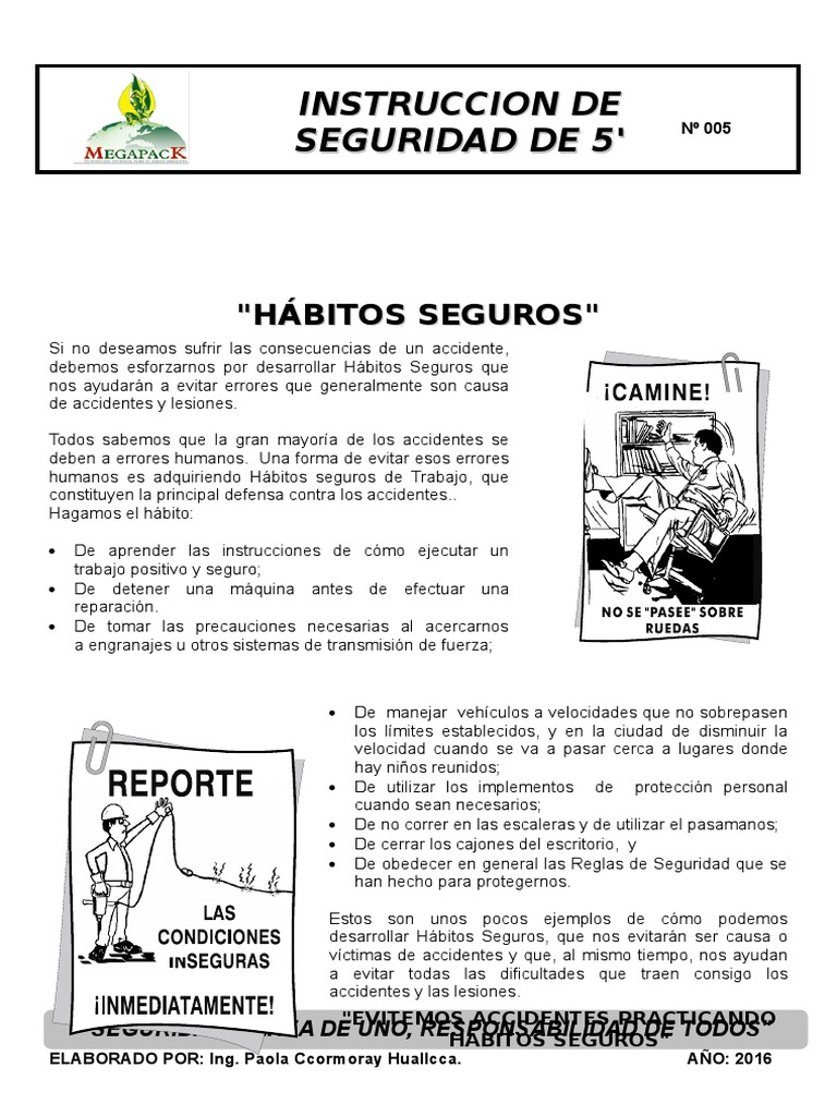 Habitos Seguros | PDF