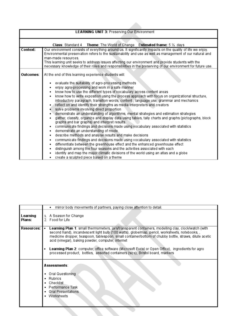 Environmental Preservation for Students | PDF | Statistics ...