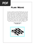 Double Weaving Pattern | PDF | Loom | Weaving