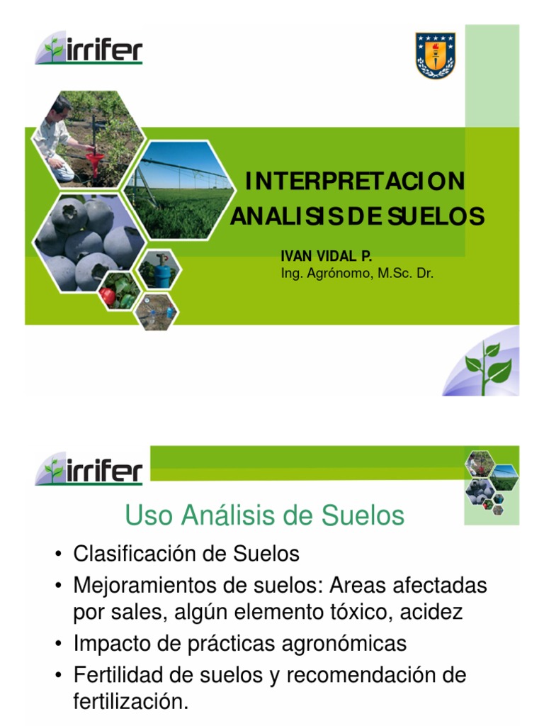 Interpretacion Analisis de Suelos | PDF | Fertilizante | Suelo