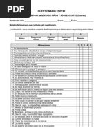 Cuestionario Esperi - Autoinforme 12-17 Años | PDF | Violencia | Ocio