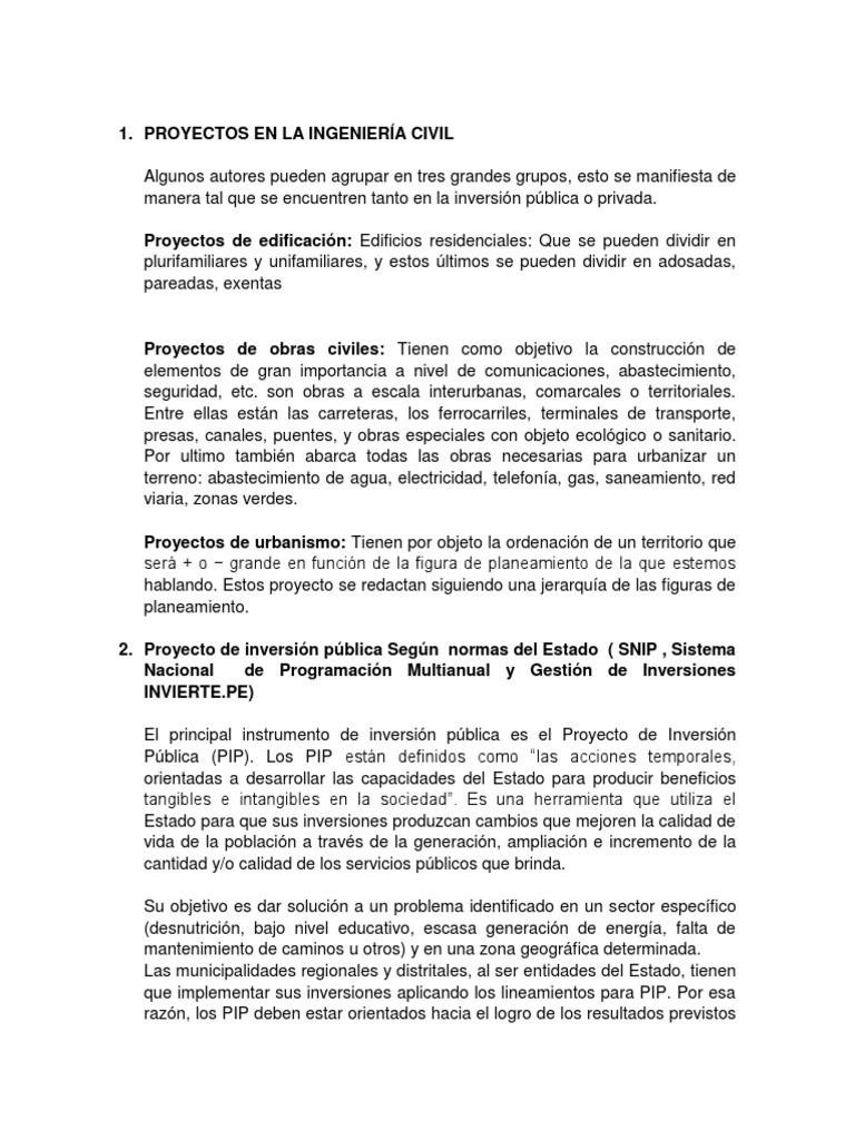 Proyectos en La Ingenieria Civil | PDF | Ingeniero civil | Calidad (comercial)
