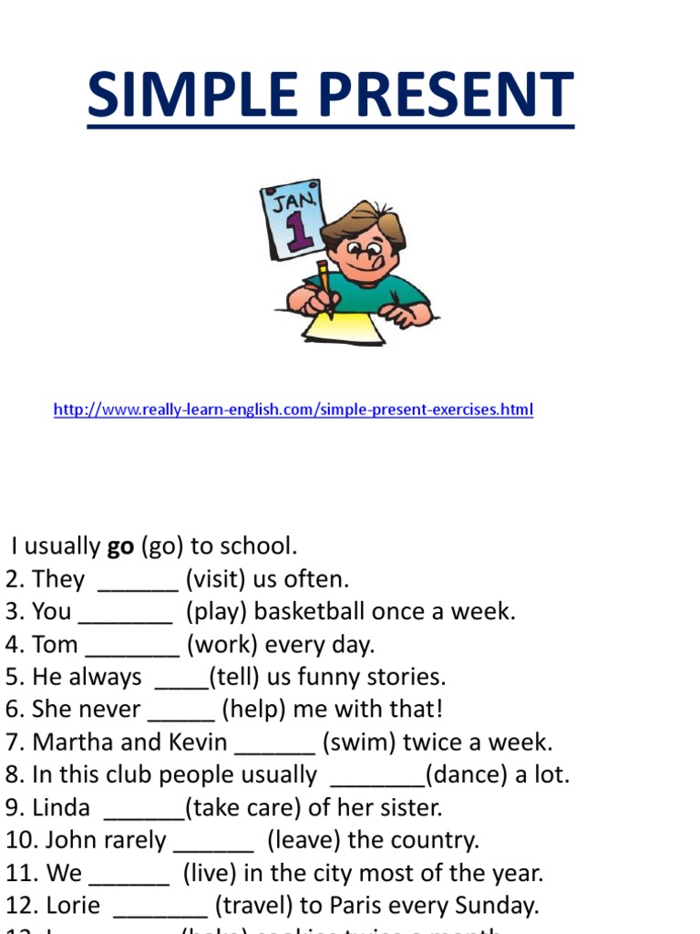 Simple-Present-Exercises 12640 0 | PDF | Leisure