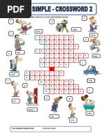 Action Verbs 1 Worksheet Criss Cross Puzzle PDF | PDF
