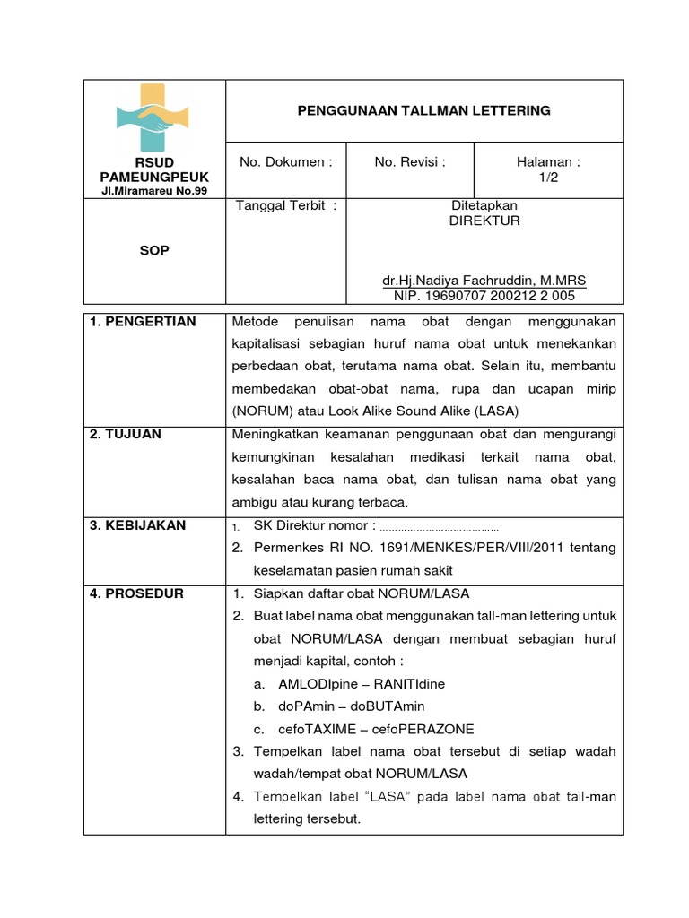 5.penulisan Tall Man Lettering | PDF | Griya & Taman | Sains & Matematika