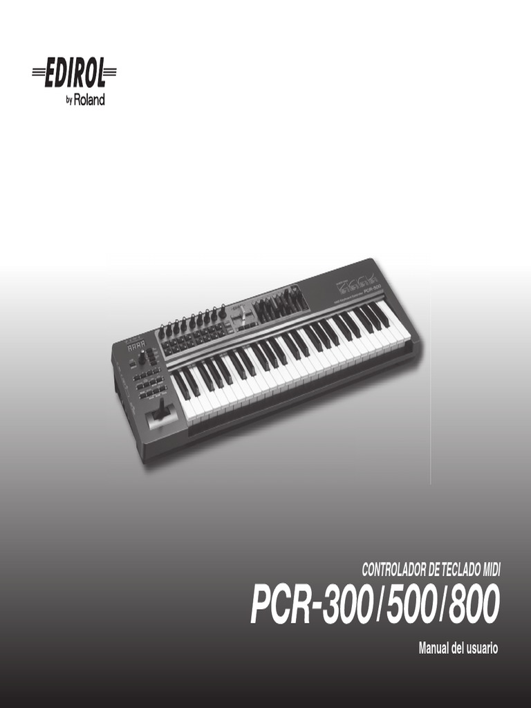 Roland EDIROL PCR 300/500/800 | PDF | USB | Informática