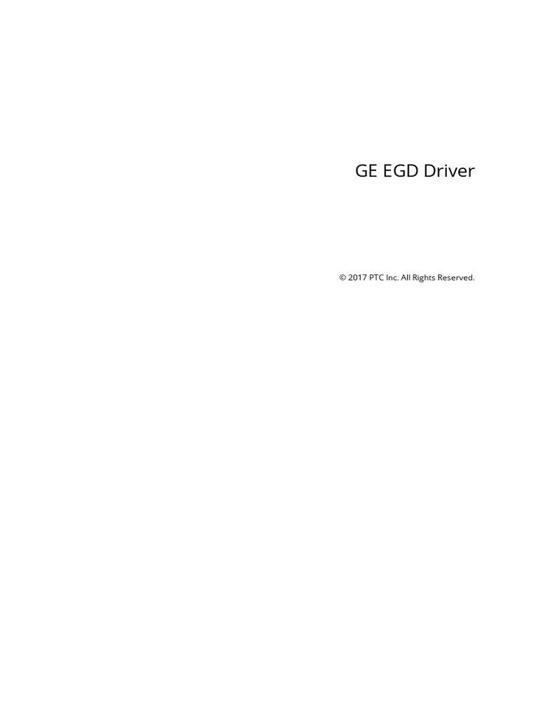 Ge Egd Manual | PDF | Device Driver | Server (Computing)