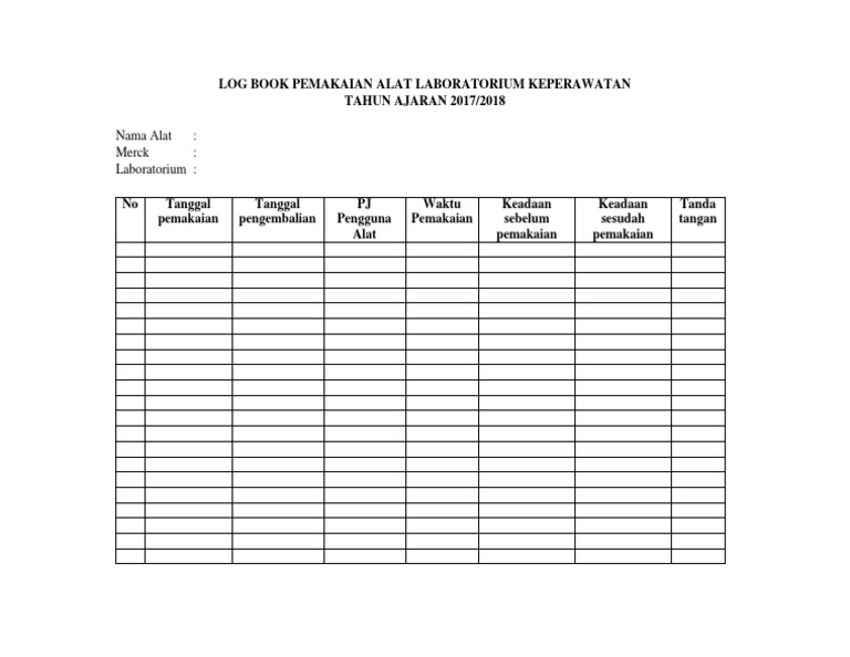 Logbook Keperawatan - Perumperindo.co.id