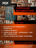 Curriculum Implementation | PDF | Curriculum | Teachers