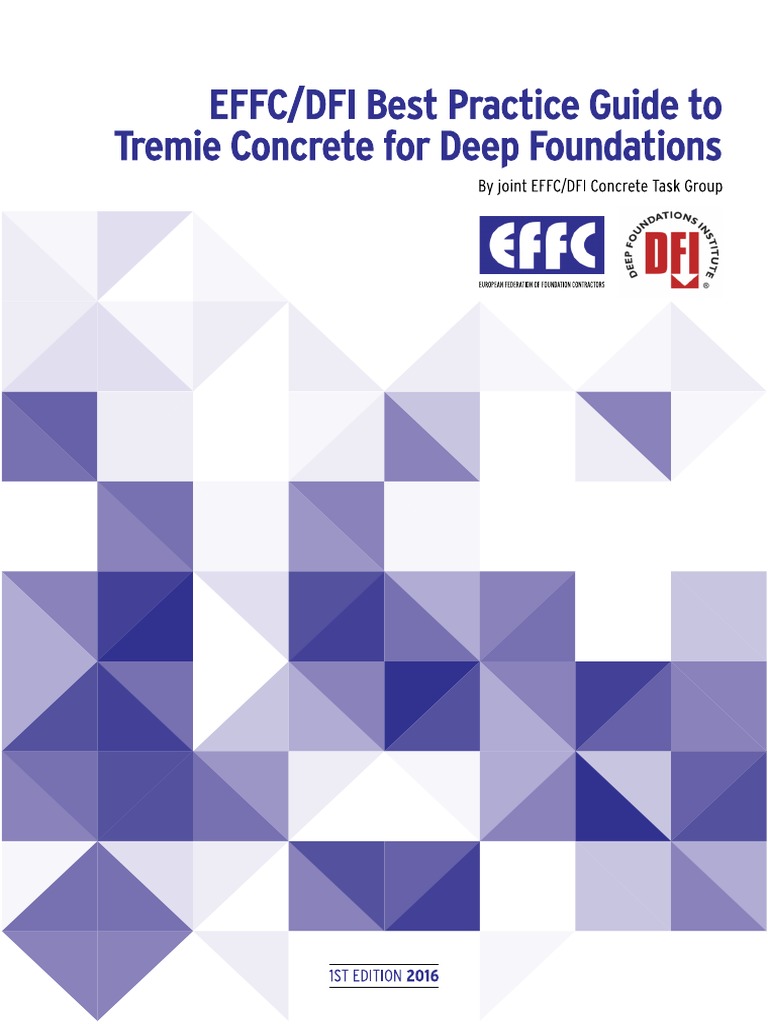 Best Practice - Tremie Concrete Guide | PDF
