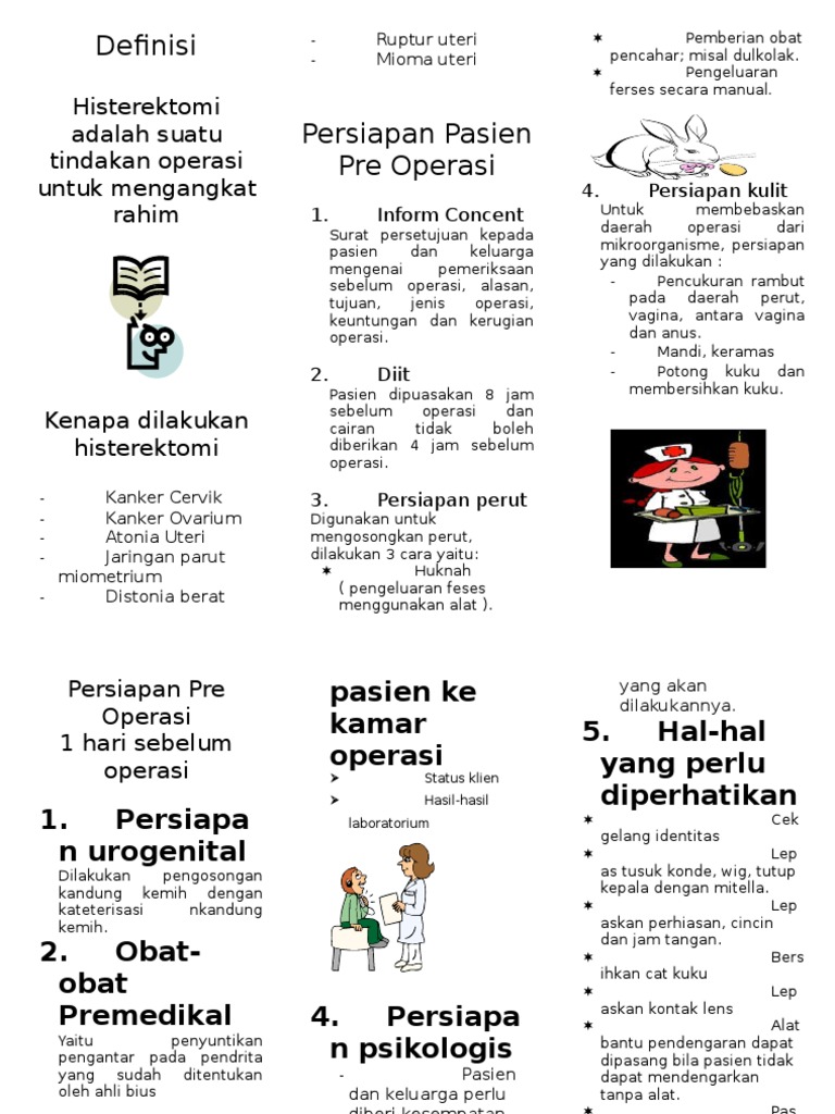 Leaflet Histerektomi | PDF