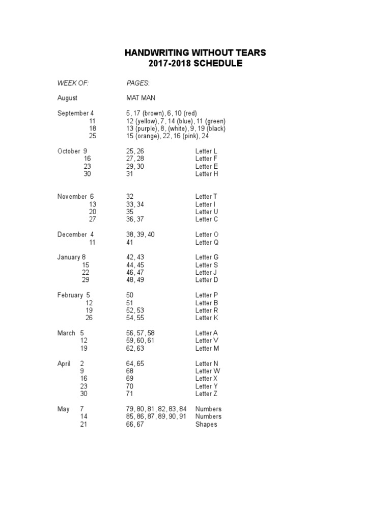 Schedule Hwot 2017 | PDF