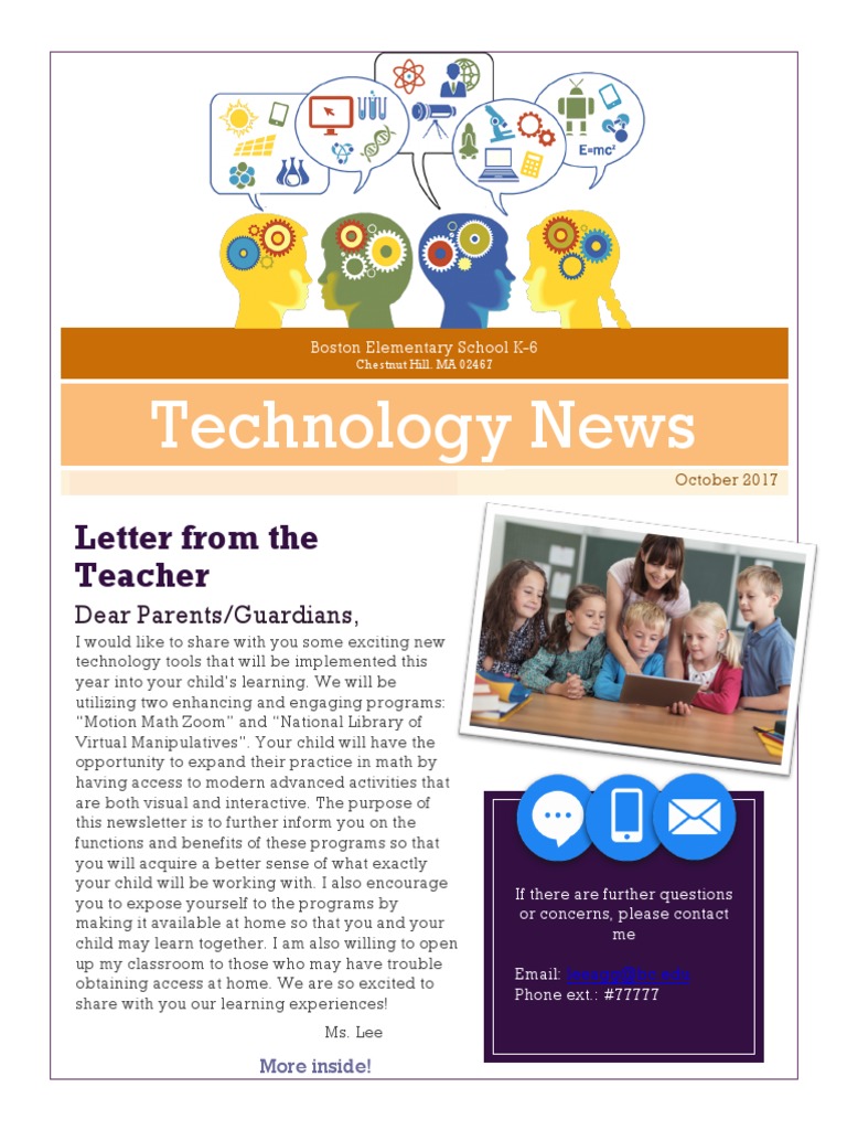 Technology Newsletter | PDF | Numbers | Teaching Mathematics