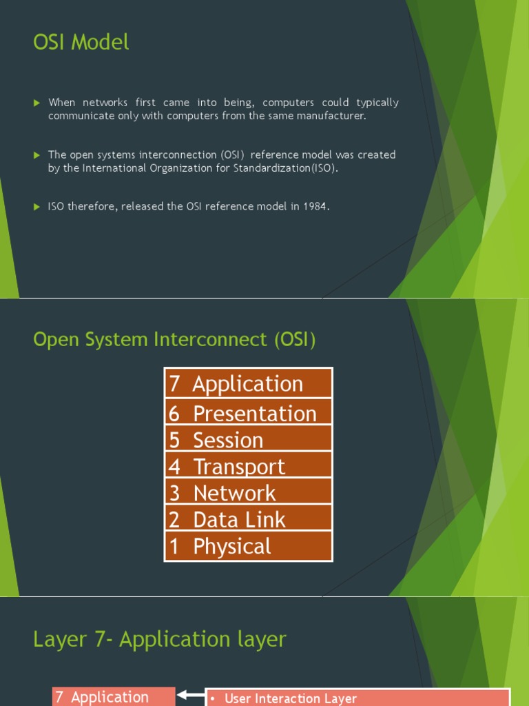 OSI Model | PDF | Osi Model | Network Packet