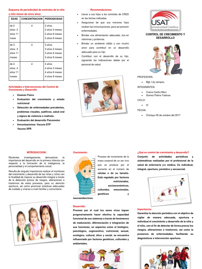 Cred Triptico | PDF | Especialidades Medicas | Sicología
