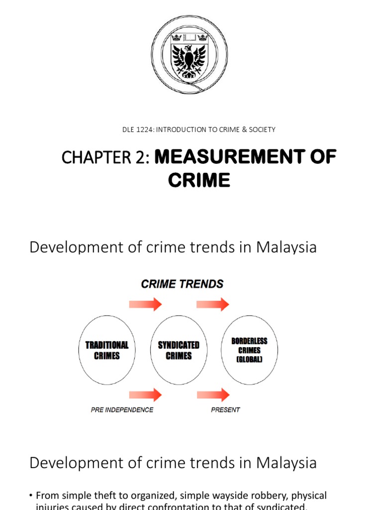 Chapter 2- Measurement of Crime | Crime Statistics | Crimes