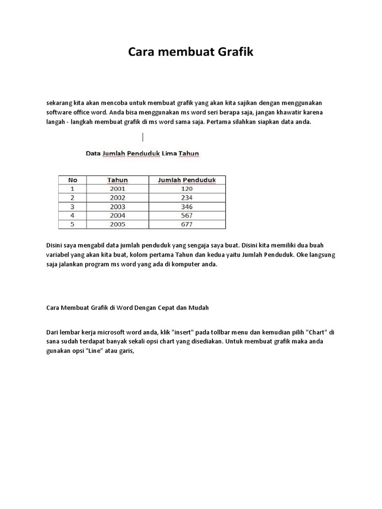 Cara Membuat Grafik di Microsoft Word | PDF | Komputer