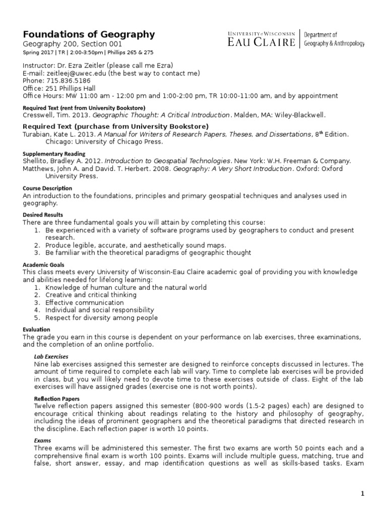 Foundations of Geography | PDF | Geography | Geographic Information System