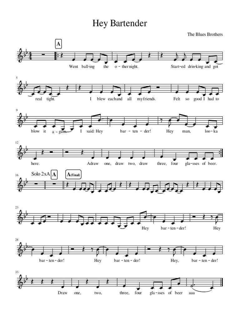 Hey Bartender | PDF