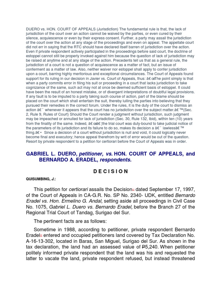 Rem1 Rev Cases | PDF | Certiorari | Lawsuit