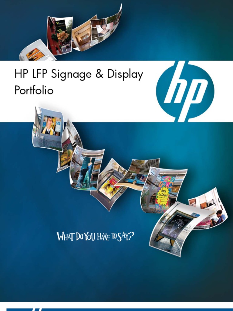 HP LFP Signage and Display | PDF | Volatile Organic Compound | Ink