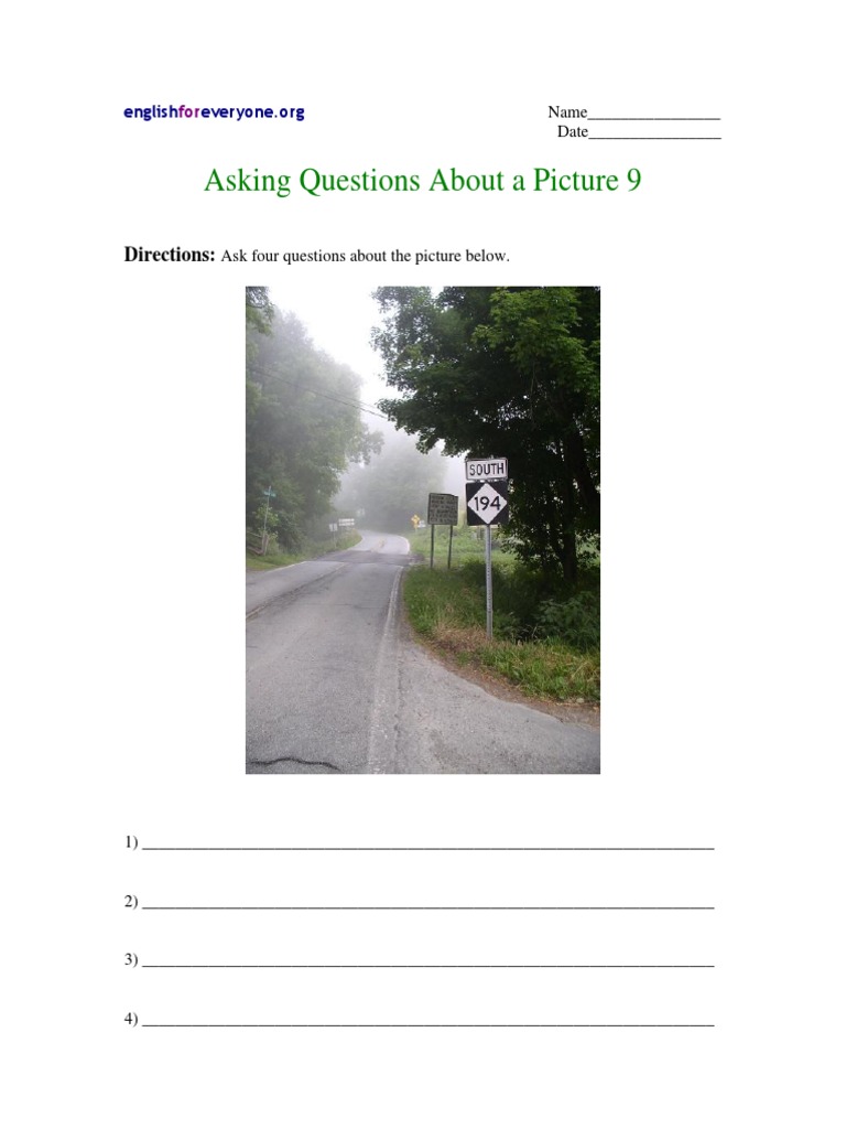Picture Question Worksheet | PDF | Computers