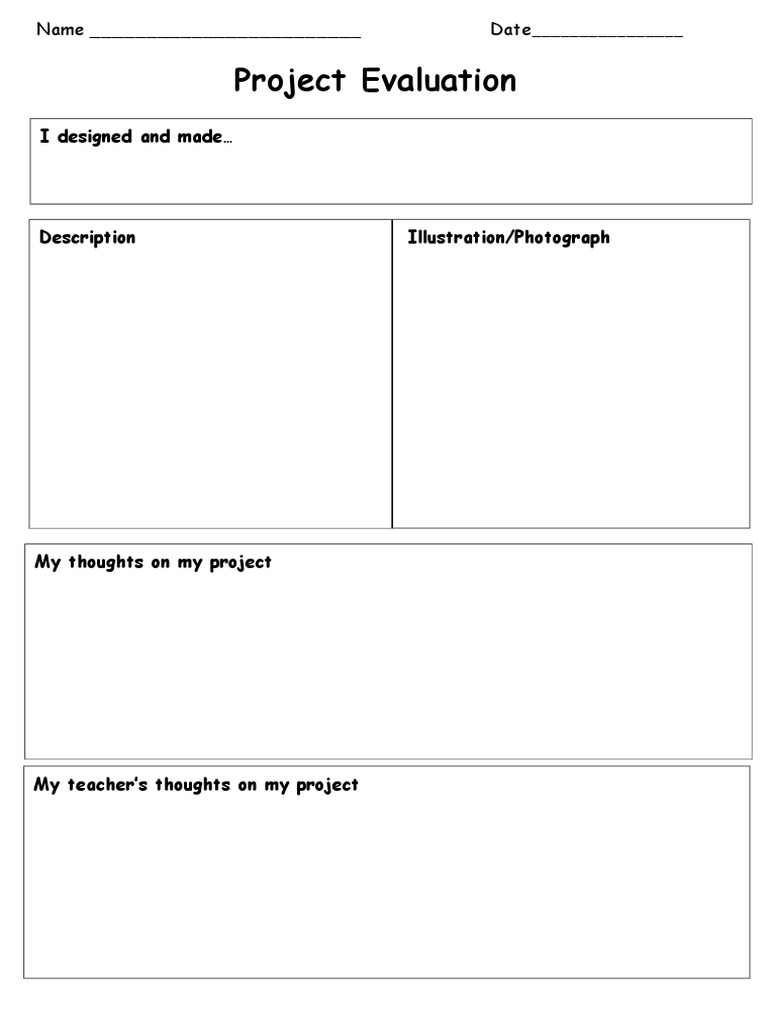 Project Evaluation Form | PDF